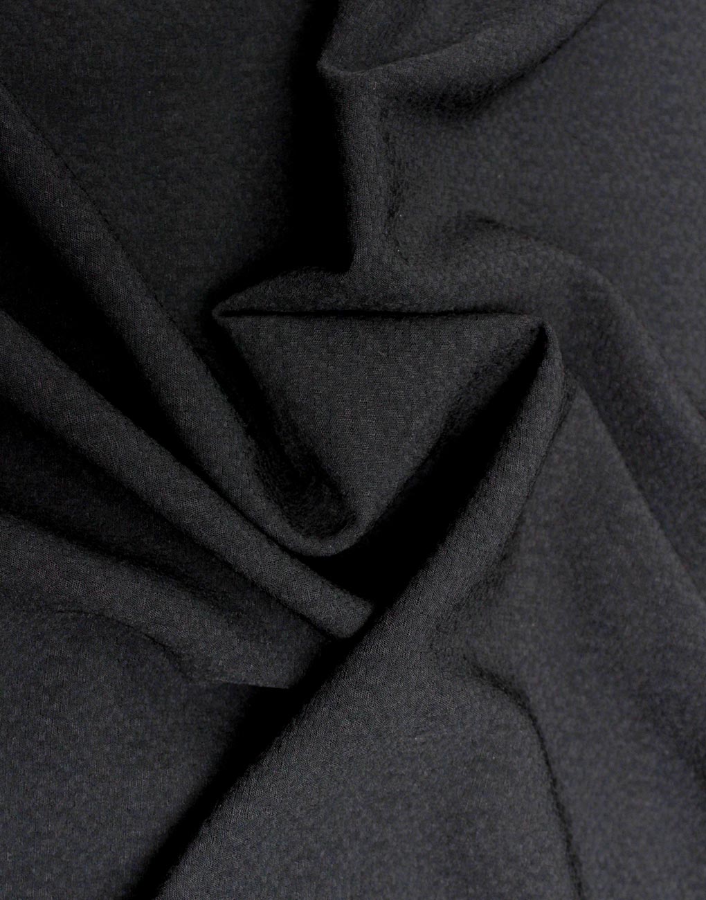 Black Color Poly Textured Lycra Dress Material Fabric - Charu Creation