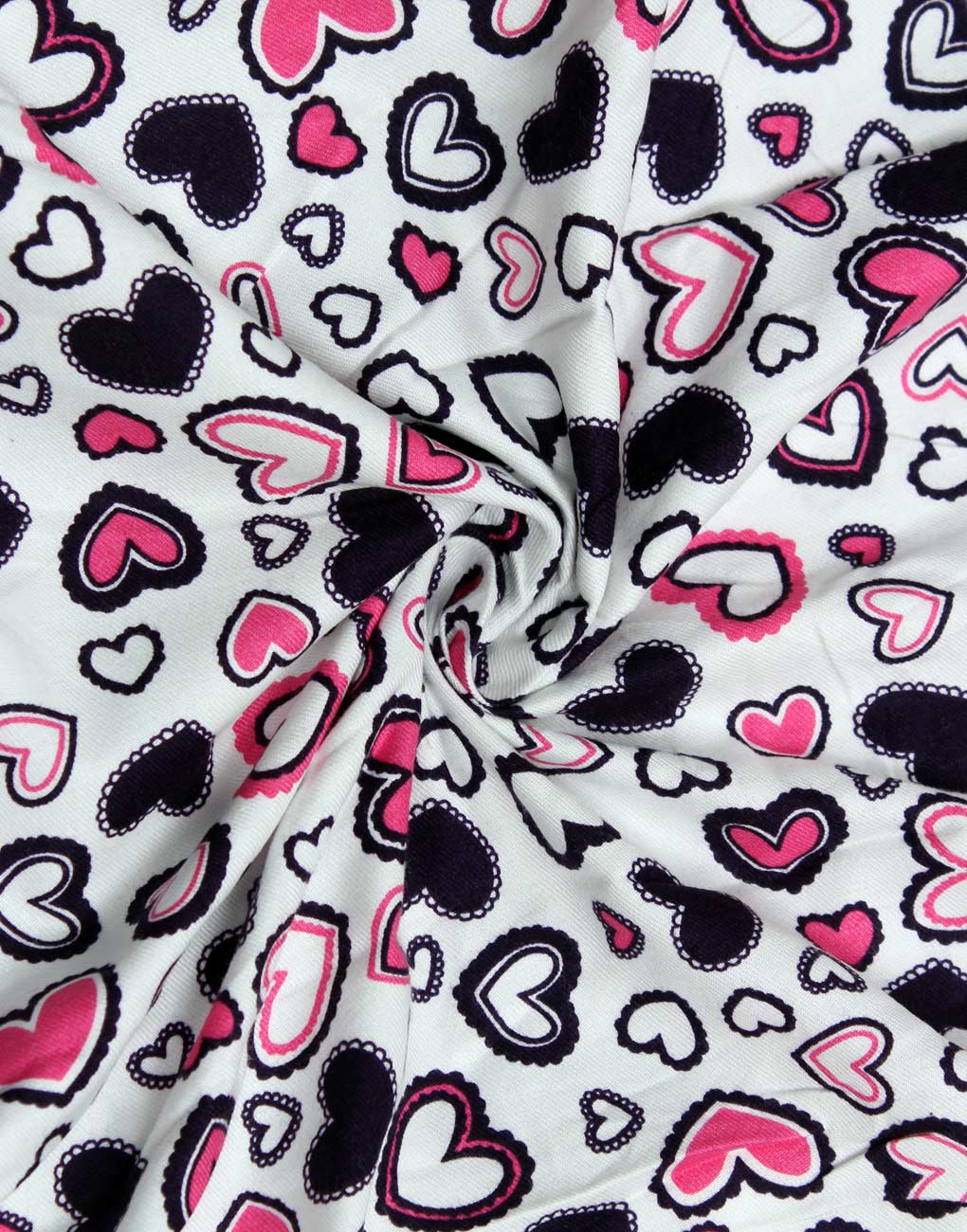 Heart Pattern Fabric | Charu Creation