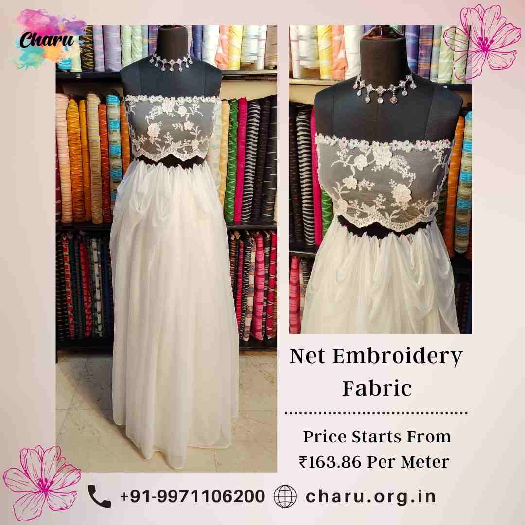 Net Fabric | Beautiful Dress By Net Fabric | Net Embroidery Fabric ...
