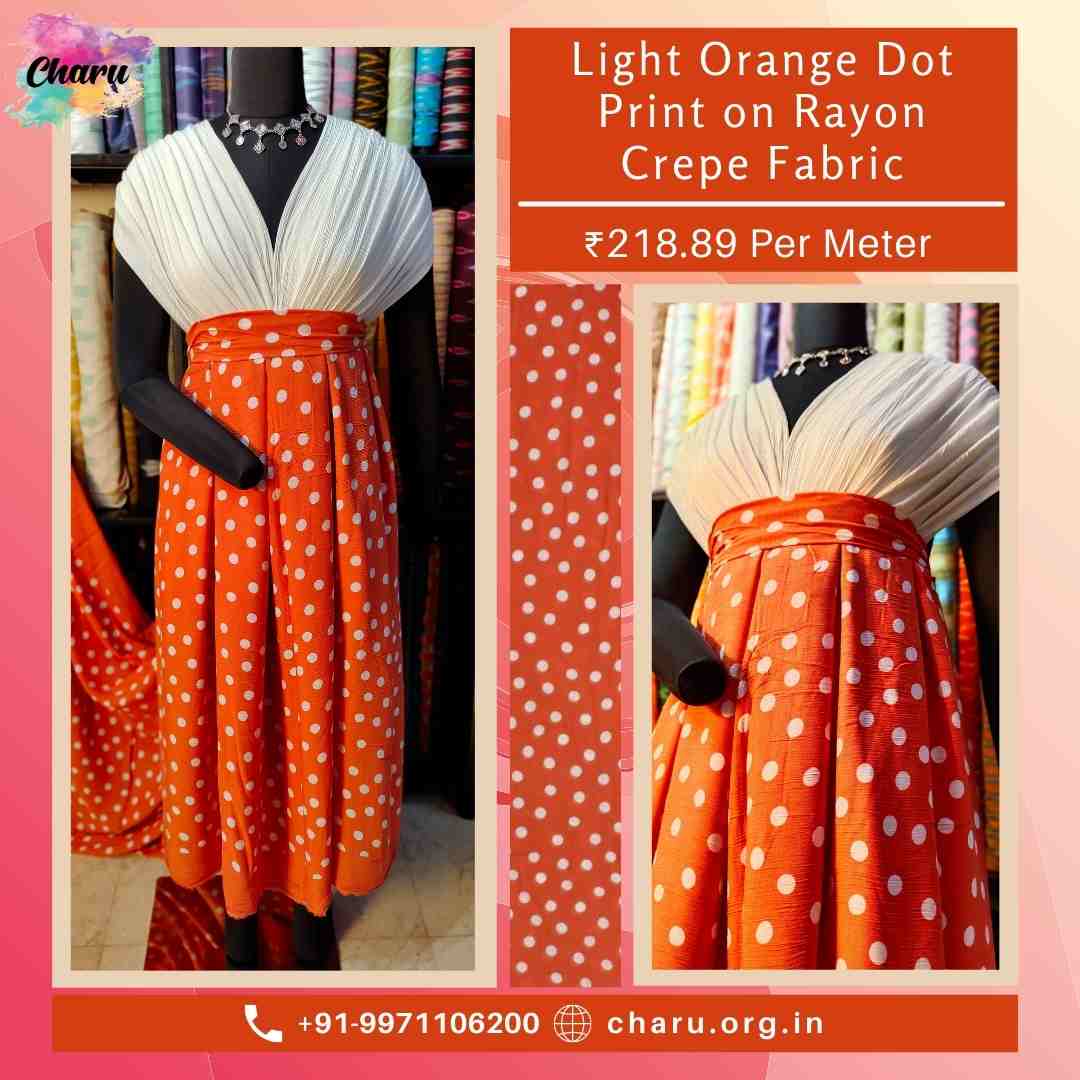 Rayon Crepe Fabric | Designer Dress By Rayon Crepe Fabric | - Charu ...