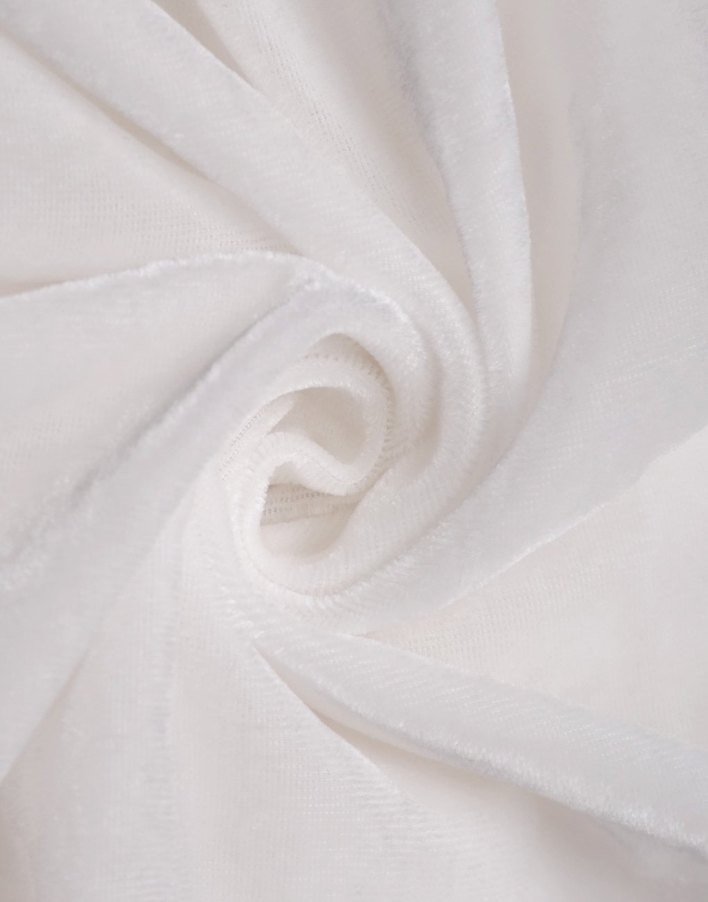 White Velvet Fabric