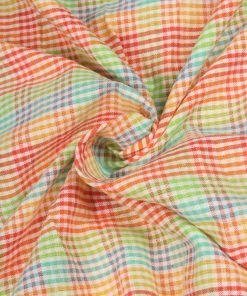 Checks Pattern Fabric | Charu Creation