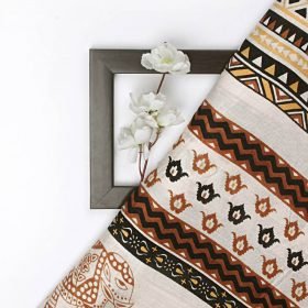 Buy Multicolor Denim Fabric | Printed Denim Running Material