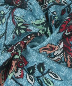 Buy Multicolor Denim Fabric | Printed Denim Running Material