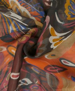 Buy Multicolor Denim Fabric | Printed Denim Running Material