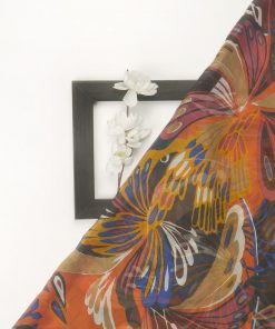 Buy Multicolor Denim Fabric | Printed Denim Running Material