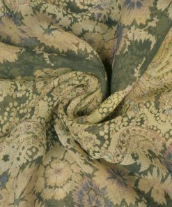 Buy Multicolor Denim Fabric | Printed Denim Running Material